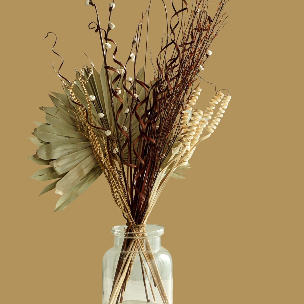 Dried Stems and Leaves – Orange Skies